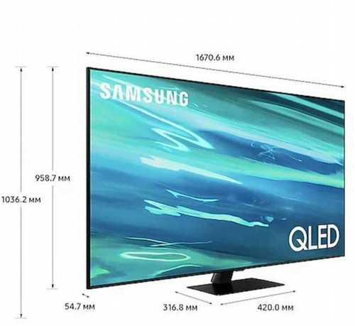 Телевизор samsung 75'' qled 4K Q80A (189см)