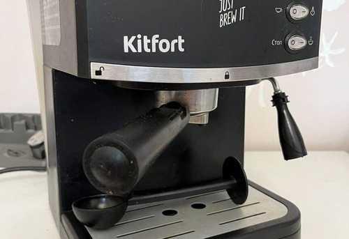 Кофеварка рожковая Kitfort KT-718, черный