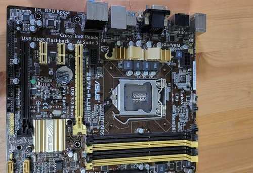 Материнская плата 1150 Asus z87m plus