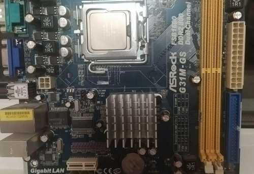 Материнская плата asrock g31m-gs lga 775