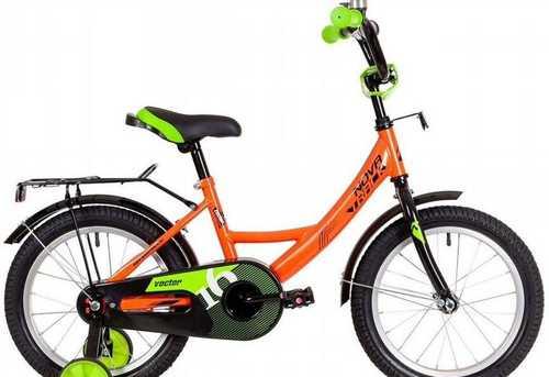 Велосипед 16" novatrack vector Оранжевый
