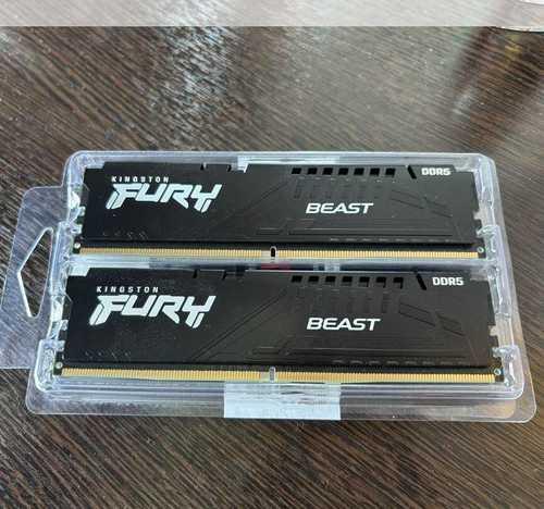 Оперативная память Kingston Fury Beast Black ddr5