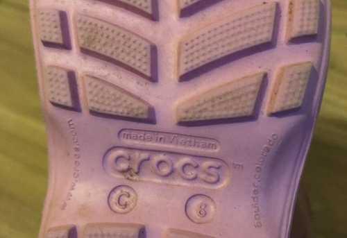 Резиновые сапоги для девочки crocs