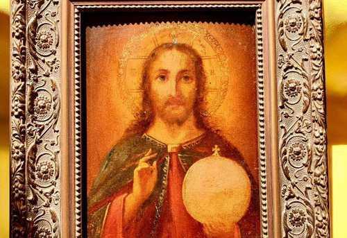 Икона 19 века. Иисус Христос Царь Царей