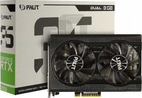 Игровая видеокарта Palit RTX3050 Dual GeForce RTX