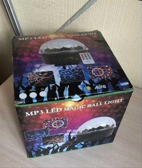 Диско-шар / светомузыка MP3 LED magic ball light