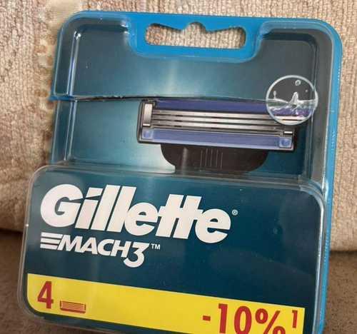 Новые лезвия Gillette mach 3, в упаковке