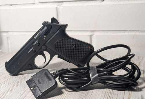 Световой пистолет Castle Spirit (черный) PS1/PS2