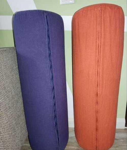 Икеа диванная подушка цилиндр оранжевая