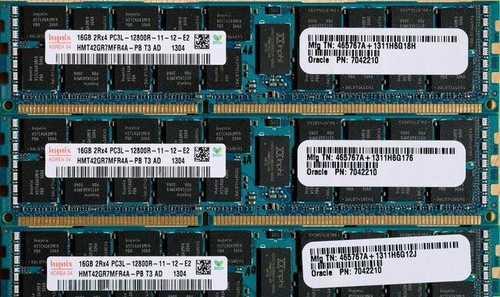 Серверная память 16Gb 2Rx4 PC3L-12800R Hynix