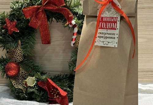 Крафт пакет подарочный упаковка для подарков
