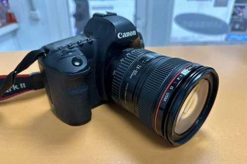 Canon 5d mark ii + обьектив Canon EF 24-105mm