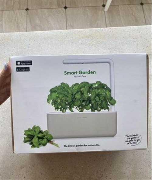 Click&grow Smart garden - новая. Базилик + черри