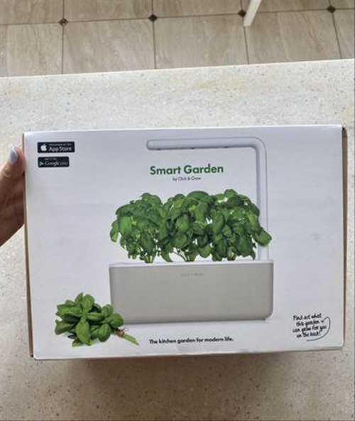 Click&grow Smart garden - новая. Базилик + черри