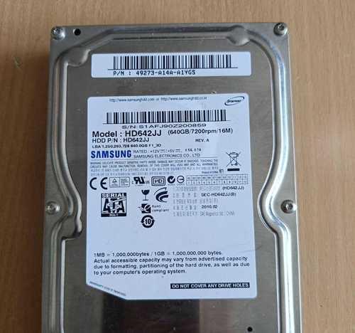 Hdd 640gb Samsung