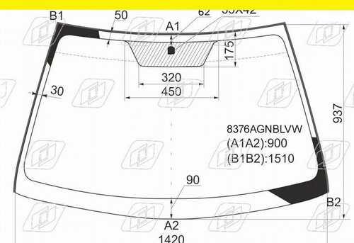 Стекло лобовое Toyota Corolla E150