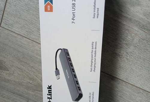 D-Link DUB-H7 черный USB-концентратор