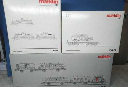 Железнодорожные вагоны marklin 1/87