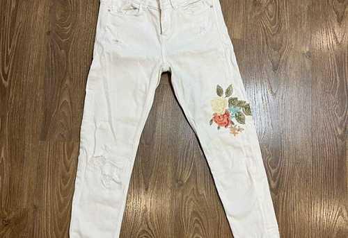 Белые джинсы zara 34