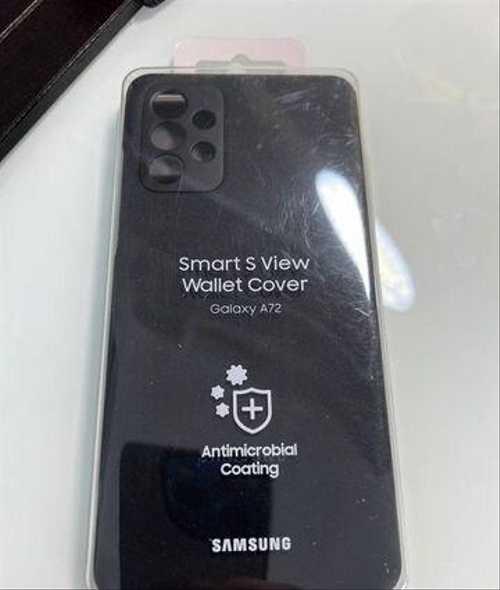 Чехол-книжка Samsung A72 smart s view wallet cover