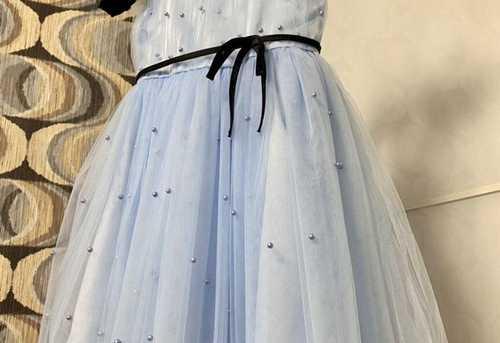 Новое голубое платье 122 р