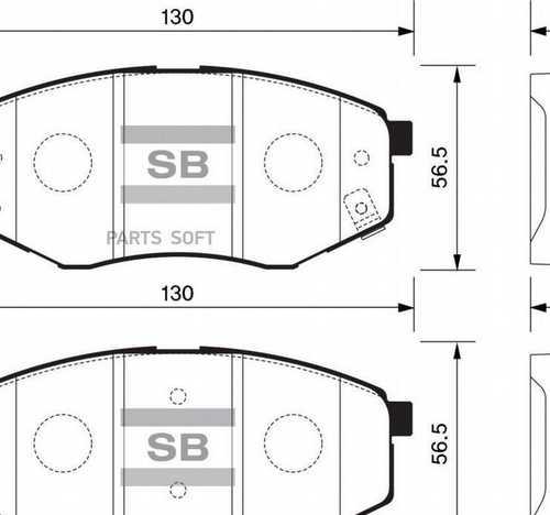 Sangsin brake SP1374 Колодки торм.пер