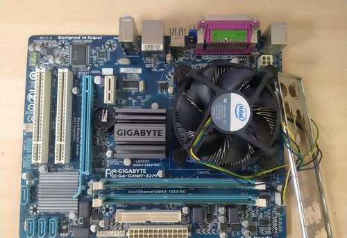 Материнская плата lga 775 ddr3 c процессором и кул