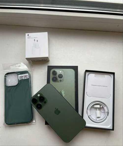 iPhone XR в корпусе 13 pro 128 зеленый +чехол