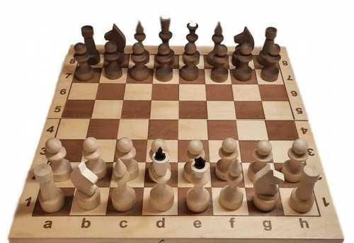Шахматы обиходные деревянные с доской 29 см