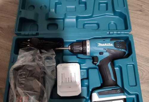 Новый шуруповерт Makita DF347DWE, 14,4V 2Акб, кейc