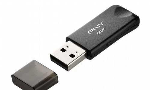 Флешка PNY Attache Classic 64GB USB 2.0, черный (F
