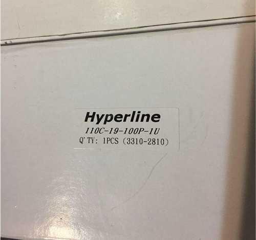 Патч панель Hyperline 110c-19-100p-1u