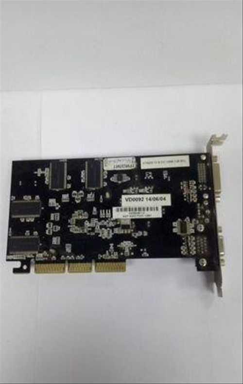 Видеокарта AGP ATI Radeon 9200 128MB DVI VGA S-VI
