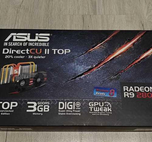 Видеокарта Asus R9 280x