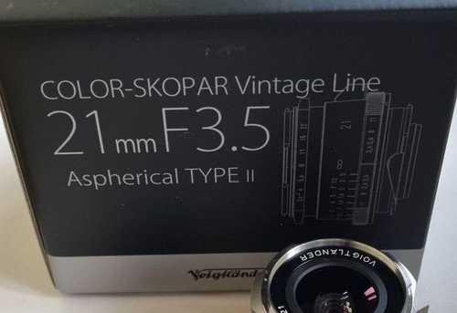 Voigtlander Color-Skopar 21mm f3.5 Leica M