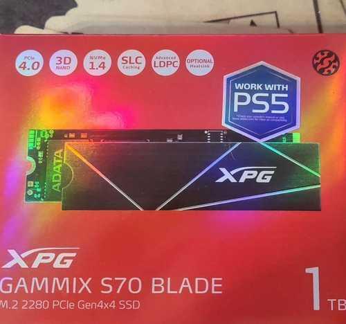 SSD накопитель М.2 nvme 1 TB XPG Gammix S70 Blade