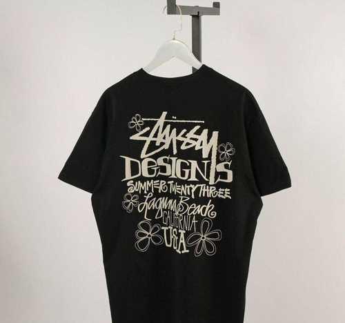 Футболка stussy laguna beach черная