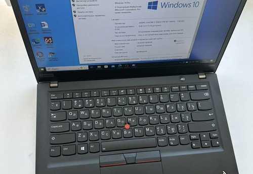 14" Lenovo ThinkPad T490s, 256 ГБ, Core i5-8265U, RAM 8 ГБ, Intel UHD Graphics 620