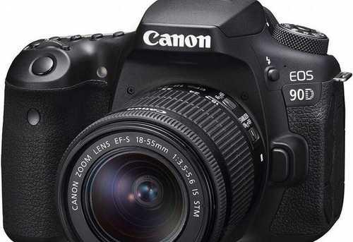 Фотоаппарат Canon EOS 90D Kit EF-S 18-55 Новый