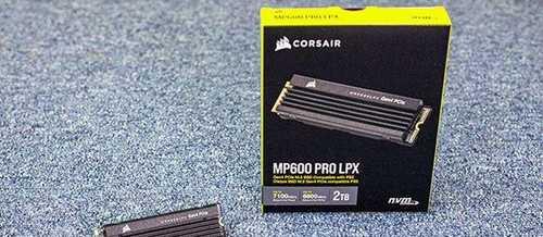 SSD Corsair MP600 PRO LPX 2TB M.2 NVMe PCIe новые