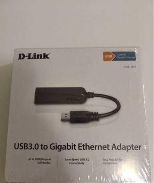 DUB 1312 usb3.0 ethernet переходник адаптер