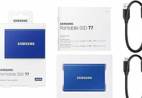 Samsung External SSD T7 500Gb Blue (MU-PC500H/WW)