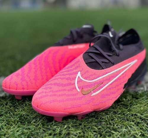 Бутсы Nike Phantom GX pink&black