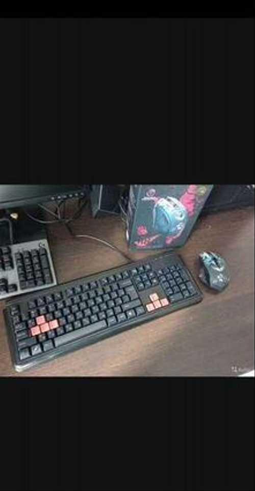 Клавиатура a4 tech X7+ мышь bloody R8