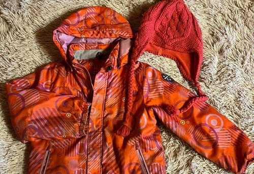 Оранжевая куртка детская осень / весна рост 122