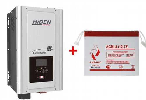Ибп Hiden Control HPS30-2012 + Рубин AGM-U 12-75