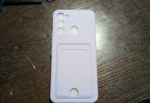 Чехол для Tecno Spark 8C с кармашком для карты