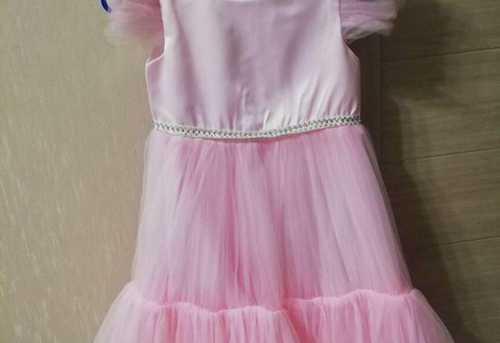 Нарядное платье для девочки, 6-7 лет