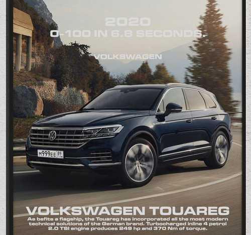 Постер с Volkswagen Touareg