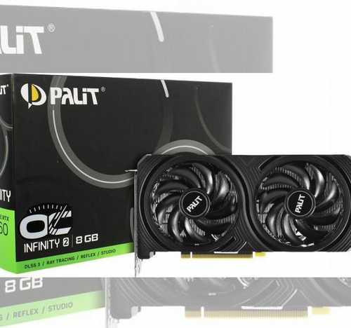 Игровая видеокарта Palit infinity RTX4060 infinity 2 OC GeForce RTX 4060 OC 8 Гб gddr6